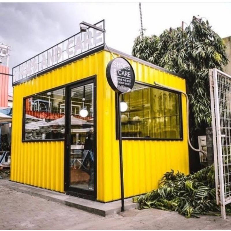 Jual Booth Container Coffe Shop,Barber Shop,Laundry | Shopee Indonesia