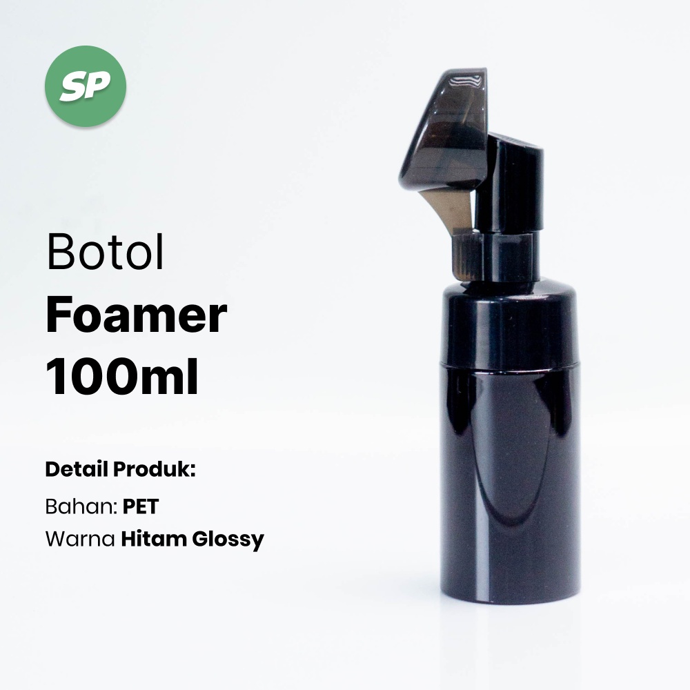 Jual Botol Pump Foamer 100 ml | Sarjana Packaging - Botol Foam dengan Brush, Botol Foamer Hitam ...