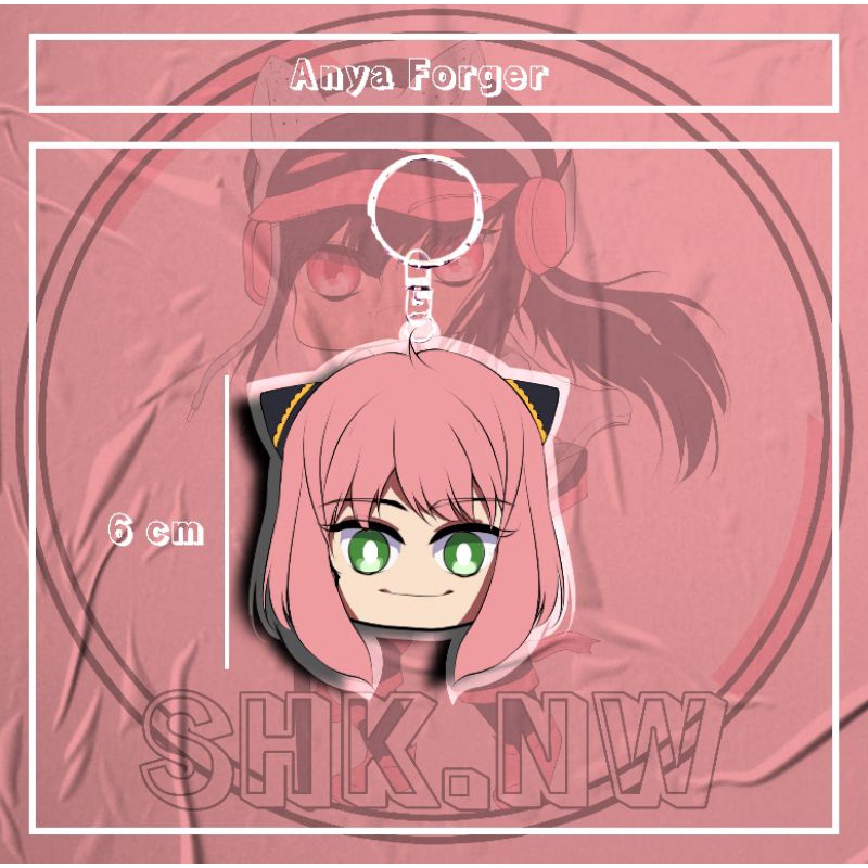 Jual Keychain Anya Forger Spy X Family ||Gantungan kunci Anya||original ...