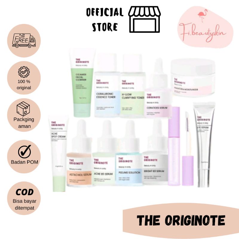 Jual The Originote Cleanser | Moisturizer | Serum | Eye Serum ...