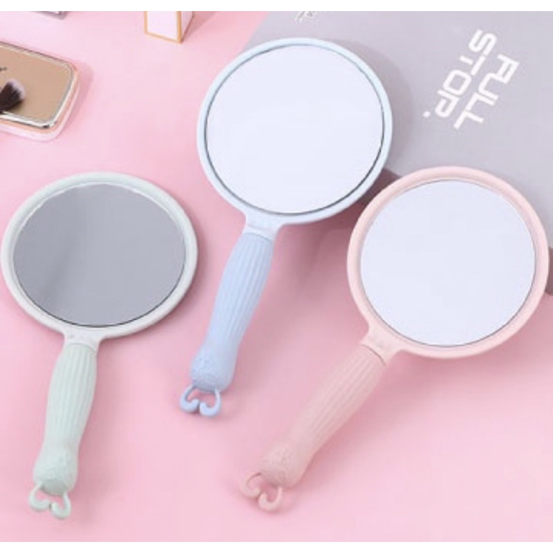 Jual Cermin Kaca Genggam / Cermin Make Up / Beauty Mirror / Kaca Rias ...