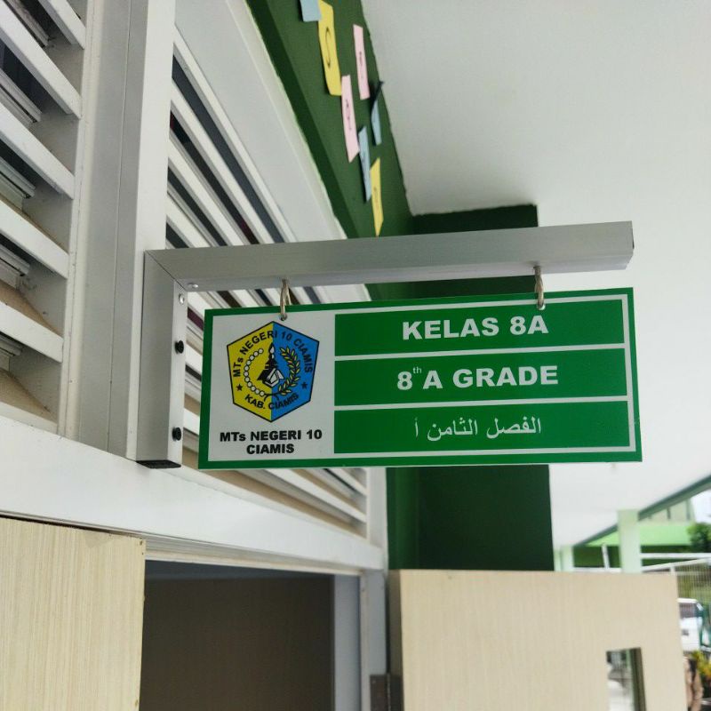 Jual 10cm x 35cm Plang Kelas/Ruang Akrilik Custom Ukuran 10cm x 35cm ...