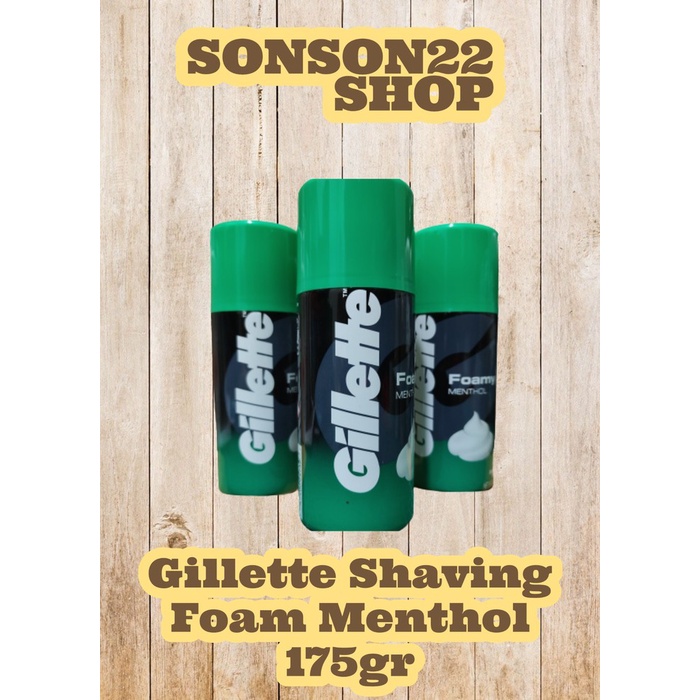 Jual Gillette Shaving Foam Krim Alat Cukur Menthol 175g Shaving Cream ...