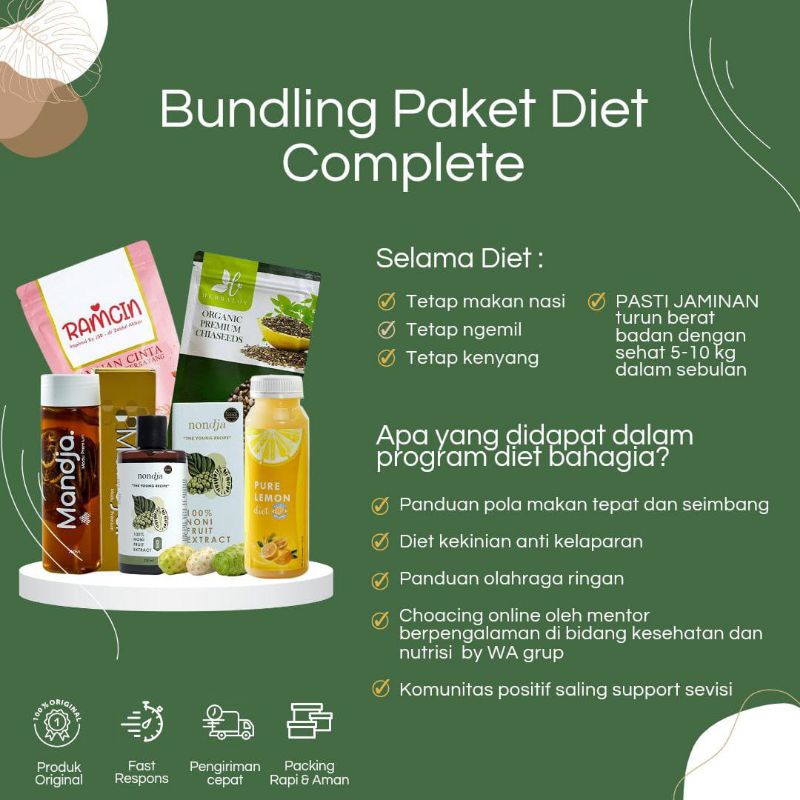 Jual paket diet DBH Diet Bahagia HERBALOV | Shopee Indonesia