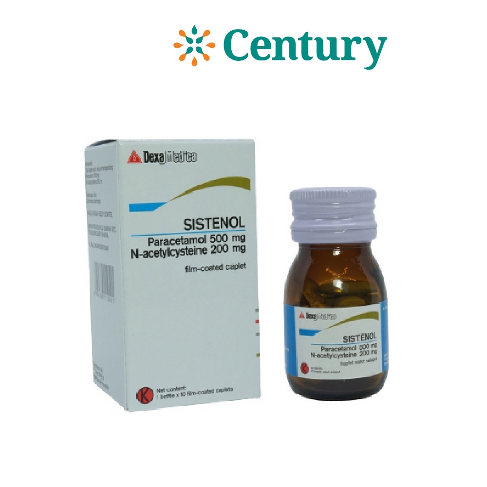 Jual SISTENOL 1 BOTOL ISI 10 TAB / N-ACETYLCYSTEIN / OBAT BATUK DEMAM ...