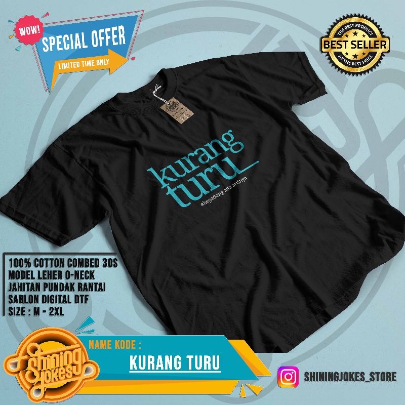 Jual KAOS KURANG TURU | KAOS KATA KATA PLESETAN MURAH | Shopee Indonesia Jual KAOS KURANG TURU | KAOS KATA KATA PLESETAN MURAH | Shopee Indonesia