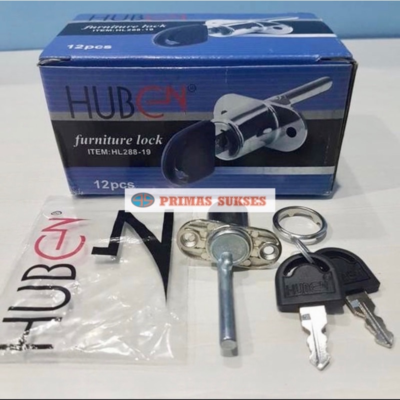Jual Kunci Laci Lemari Kabinet Central Lock Sentral Depan HUBEN HL288 ...