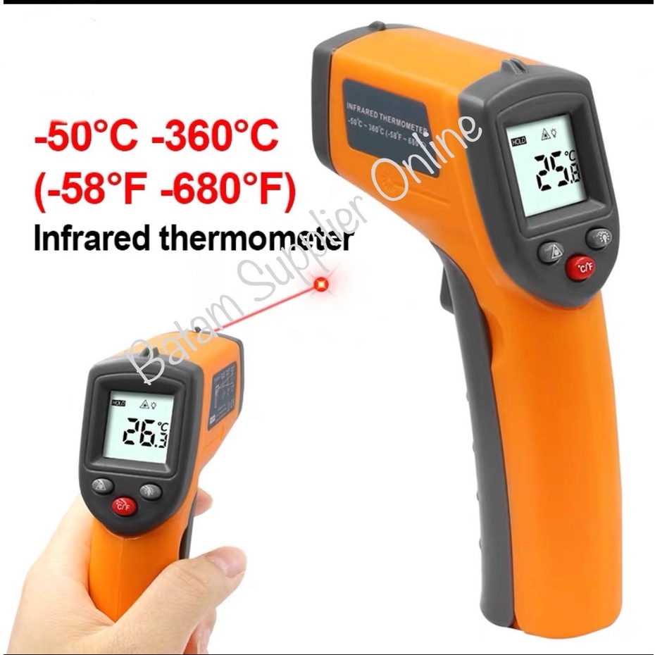 Jual Thermometer Laser Infrared Thermometer Termometer Gun Termogun ...