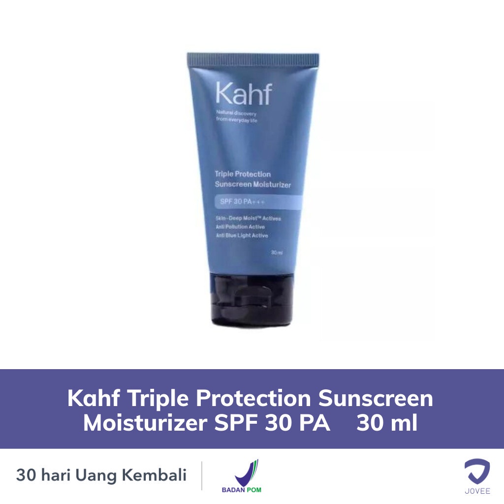 Jual Kahf Triple Protection Sunscreen Moisturizer SPF 30 PA+++ - 30 ml ...