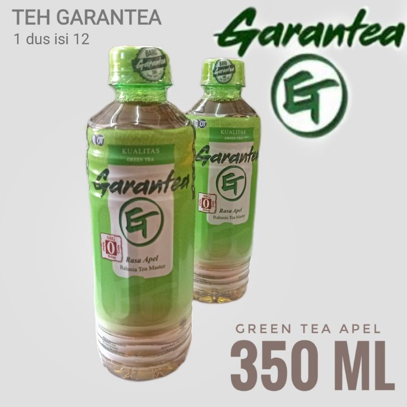 Jual Garantea teh green tea botol rasa apel 350ml khusus instan ...