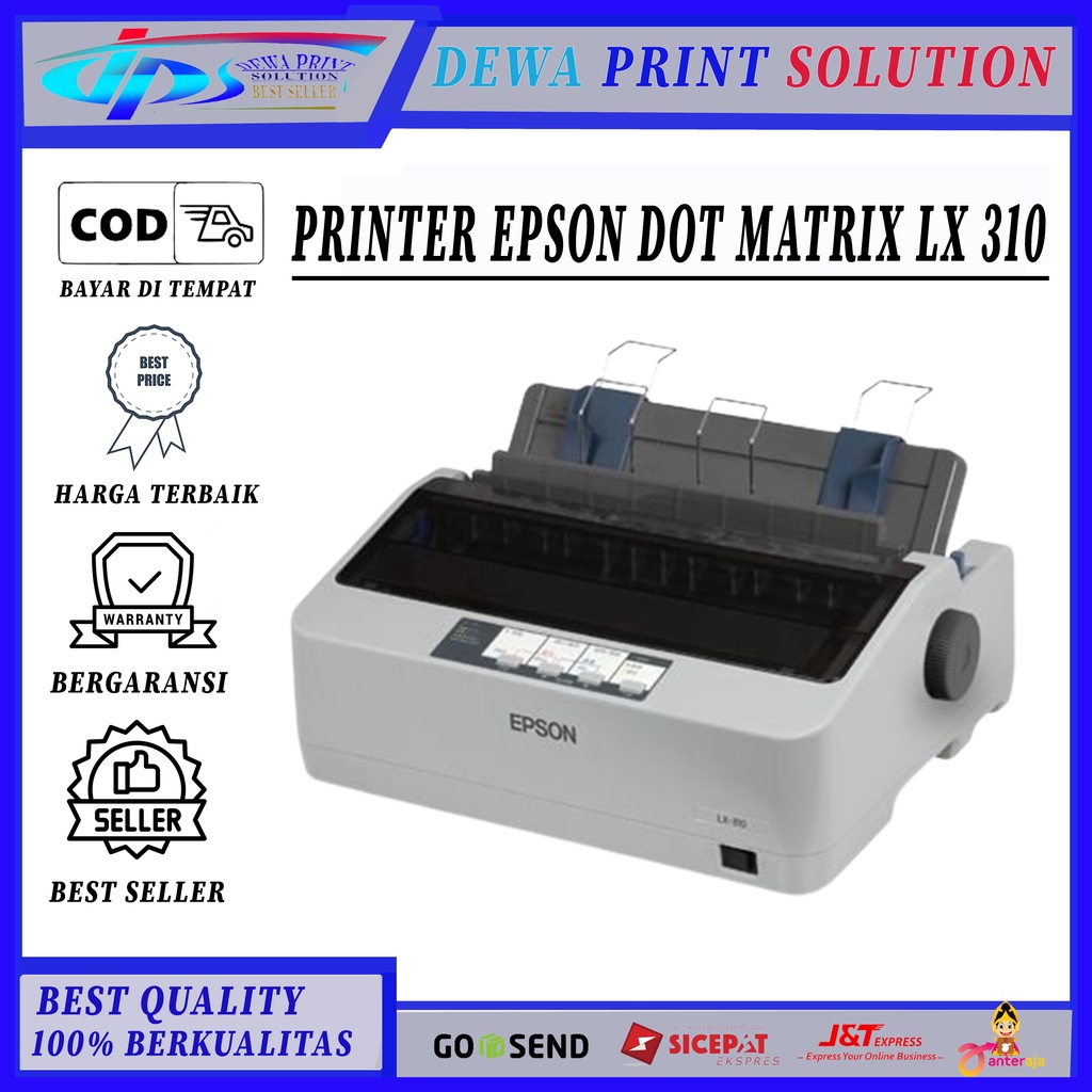 Jual Printer LX310 EPSON DOT MATRIX LX-310 PRINTER EPSON DOTMATRIX ...