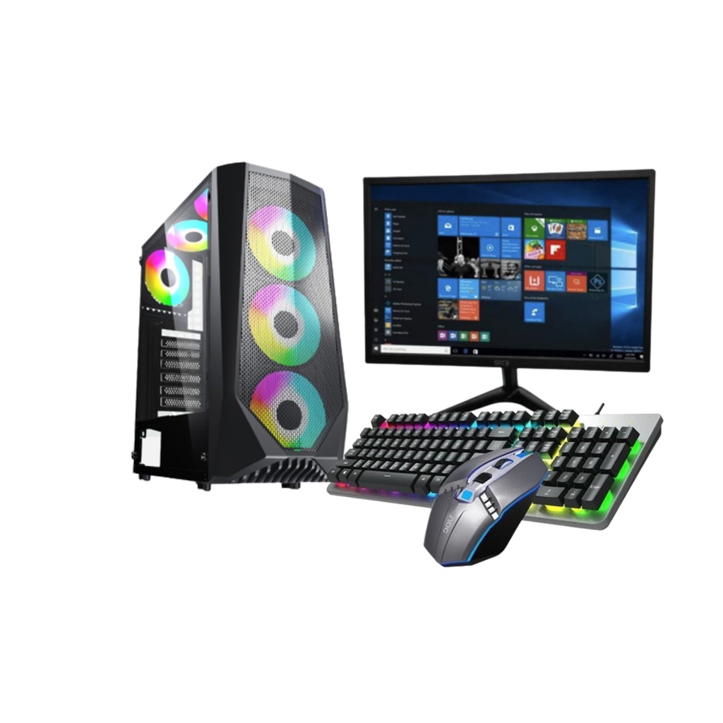 Jual PC Gaming Full Set AMD Ryzen 5 5600G Monitor LED 19 Inch Siap ...