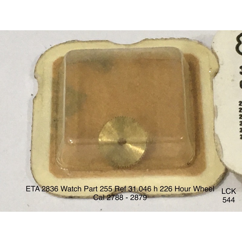 Jual ETA 2836 Watch Part 255 Ref 31.046 h 226 Hour Wheel Cal 2788-1 to ...