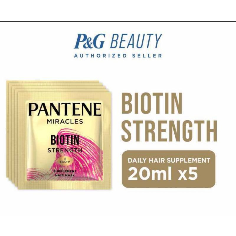 Jual Pantene miracles biotin strength & collagen repair sachet 20ml ...