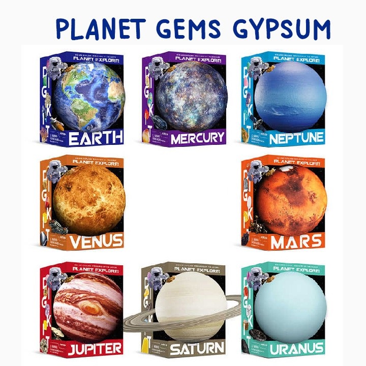 Jual Mainan IPA SCIENCE Anak Solar Tata Surya Planet Gems Gypsum ...