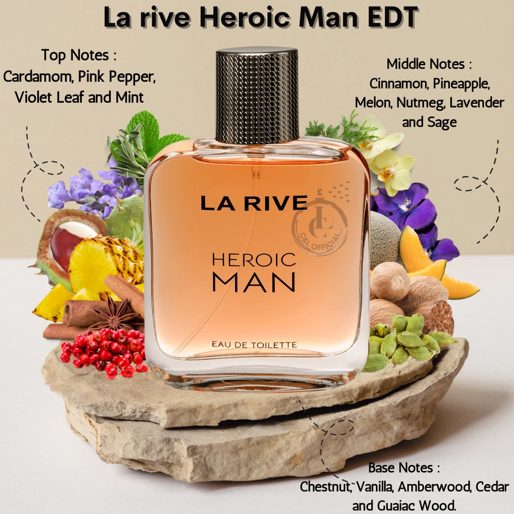 Jual Decant La Rive Heroic Man EDT 2ML/5ML/10ML | Shopee Indonesia