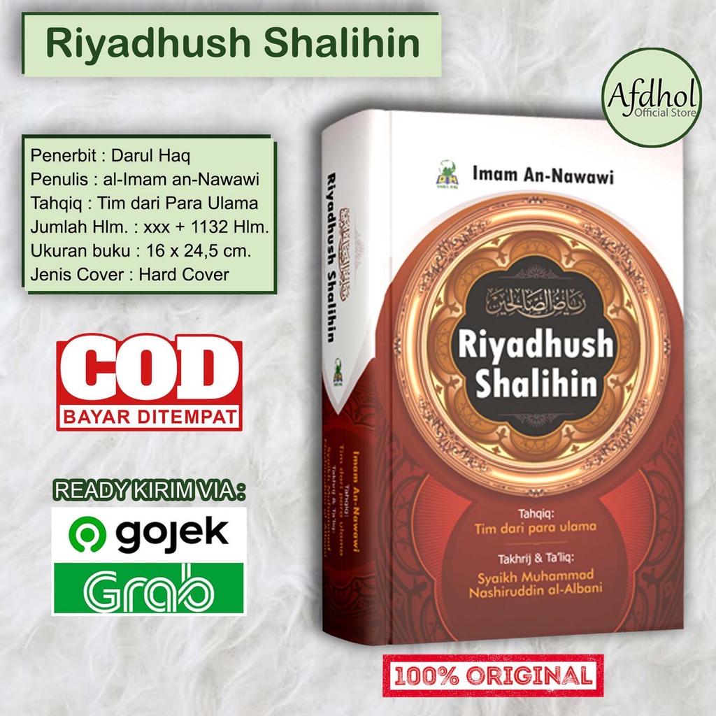 Jual Riyadhus Shalihin - Riyadhush Shalihin Imam An Nawawi - Syaikh Muhammad Nashiruddin al ...