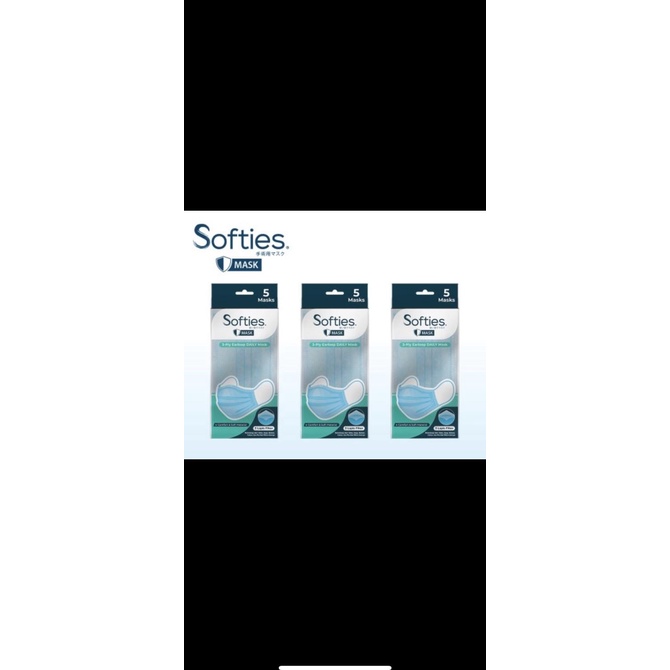 Jual MASKER MEDIS SOFTIES 3 PLY ISI 5PCS PT SOFTEX INDONESIA 88-dalin ...