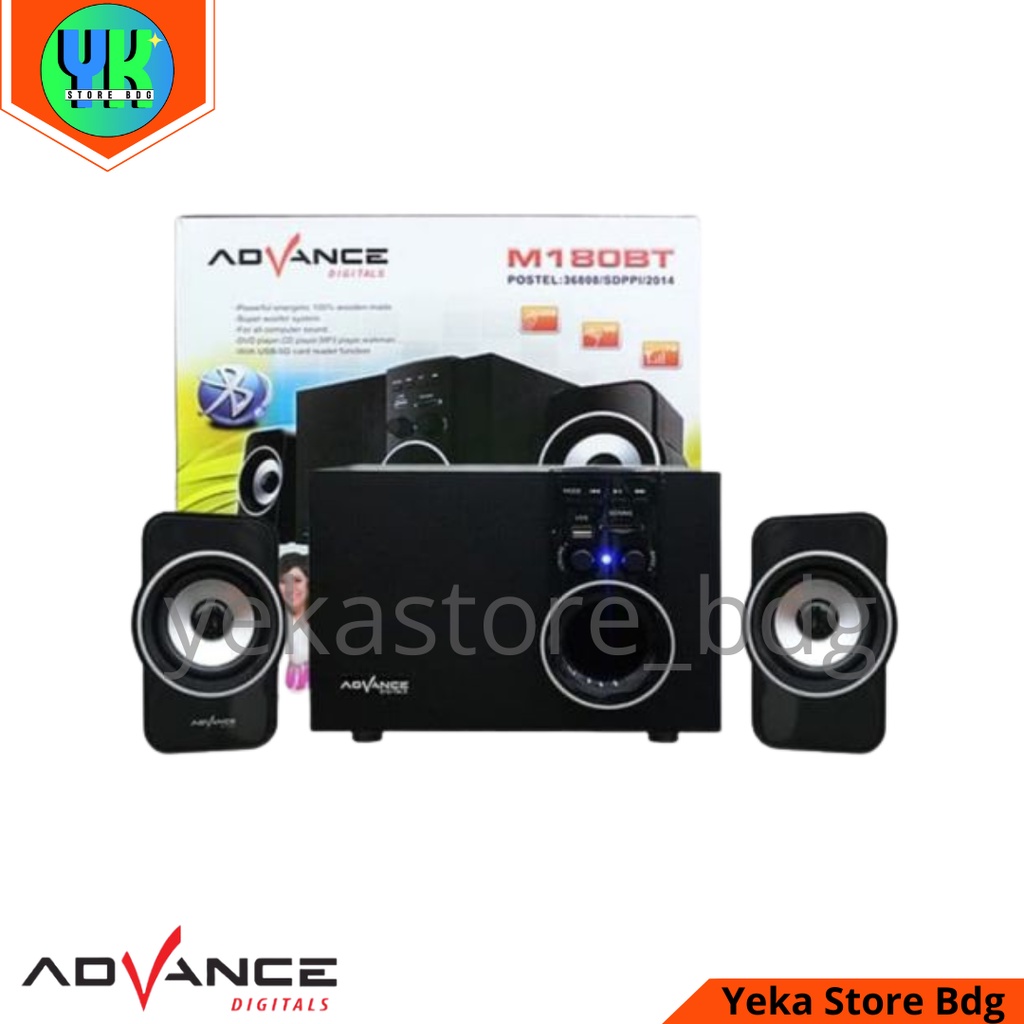 Jual SPEAKER ADVANCE BLUETOOTH M180BT (subwoofer berteknologikan "Super Vibra Bass") | Shopee ...