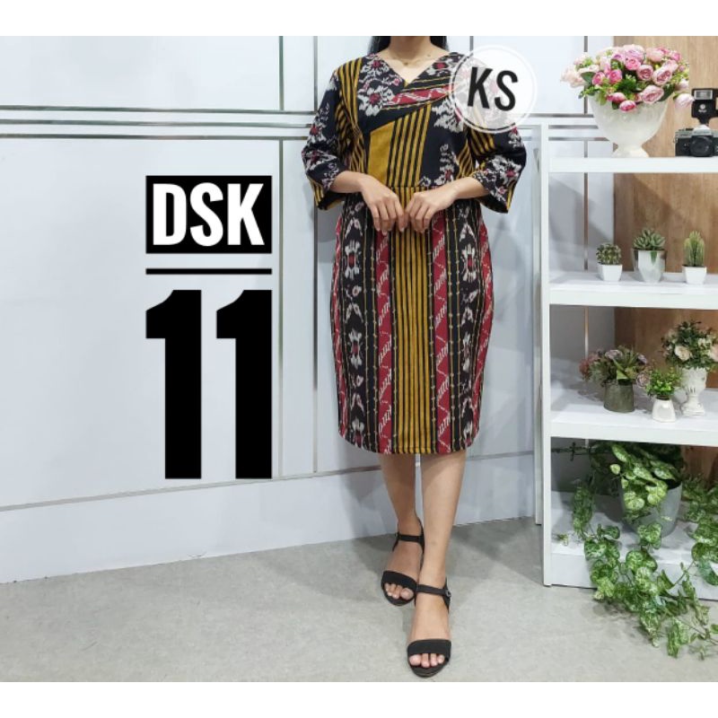 Jual DSK/DRESS SPAN TENUN JEPARA ASLI/DRESS TENUN ETNIK/DRESS WANITA/DRESS BATIK ETNIK ...