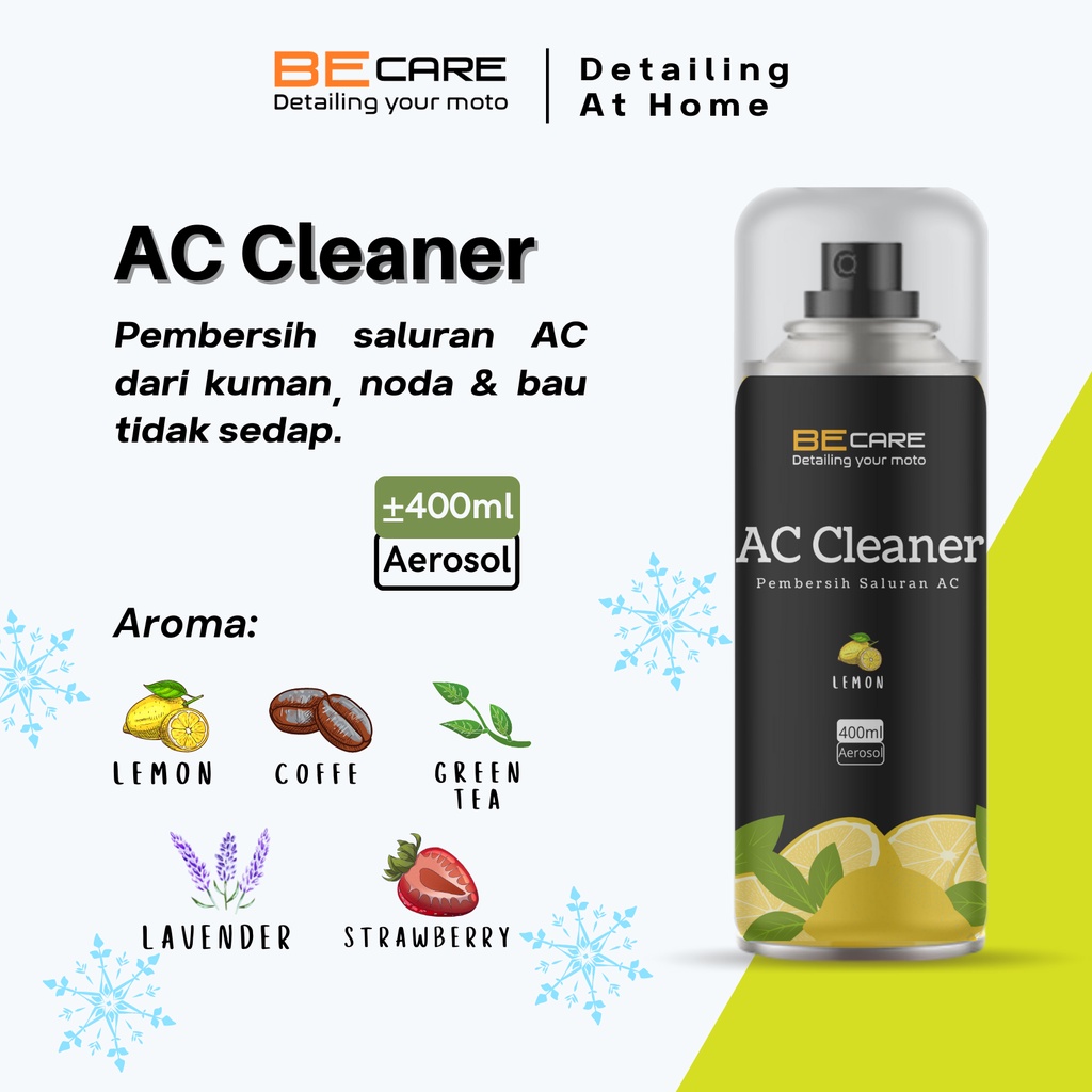 Jual AC CLEANER - Pembersih AC Mobil - BeCare Detailing - AC Refresher ...