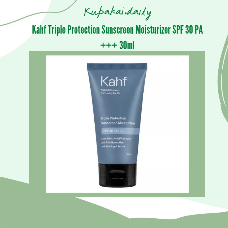 Jual Kahf Triple Protection Sunscreen Moisturizer SPF 30 PA +++ 30 ml ...
