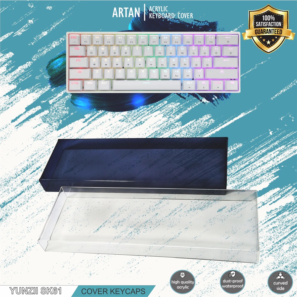 Jual YUNZII SK61 ACRYLIC KEYCAPS COVER PELINDUNG CAPS KEYBOARD ...