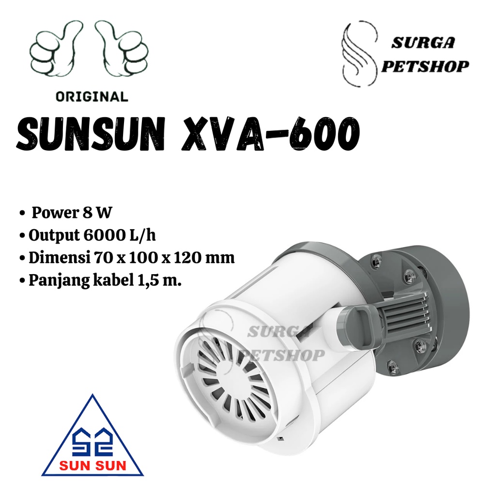 Jual SUNSUN XVA 600 Wavemaker Aquarium 6000 Liter Wave Maker Mesin Ombak Akuarium Kolam ikan ...