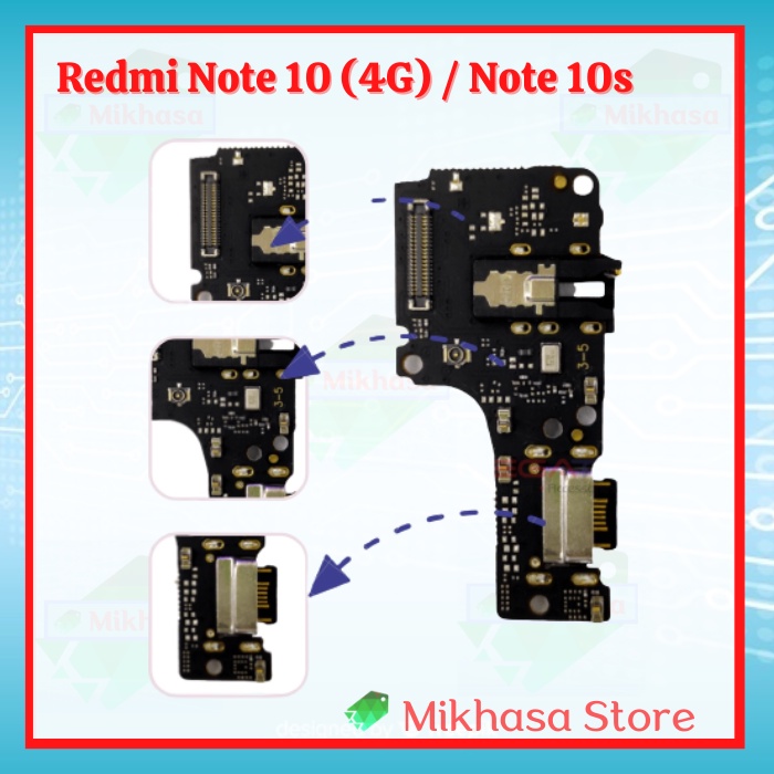 Jual Papan Cas PCB Connector Charger Redmi Note 10 (4G) / Redmi Note ...