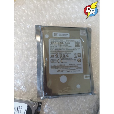Jual Hdd Harddisk Hard disk Hardisk Laptop 500 GB Merk Toshiba model ...