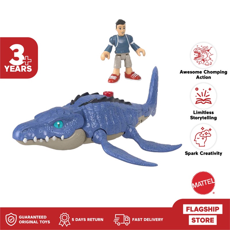 Jual Imaginext Jurassic World Camp Cretaceous Mosasaurus - Mainan ...