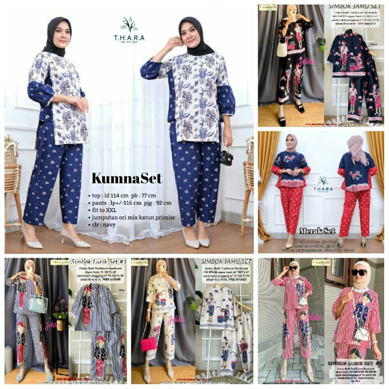 Jual One Set Setelan Batik Tradisional by Cla Hijab / MARITZA /JELITA ...