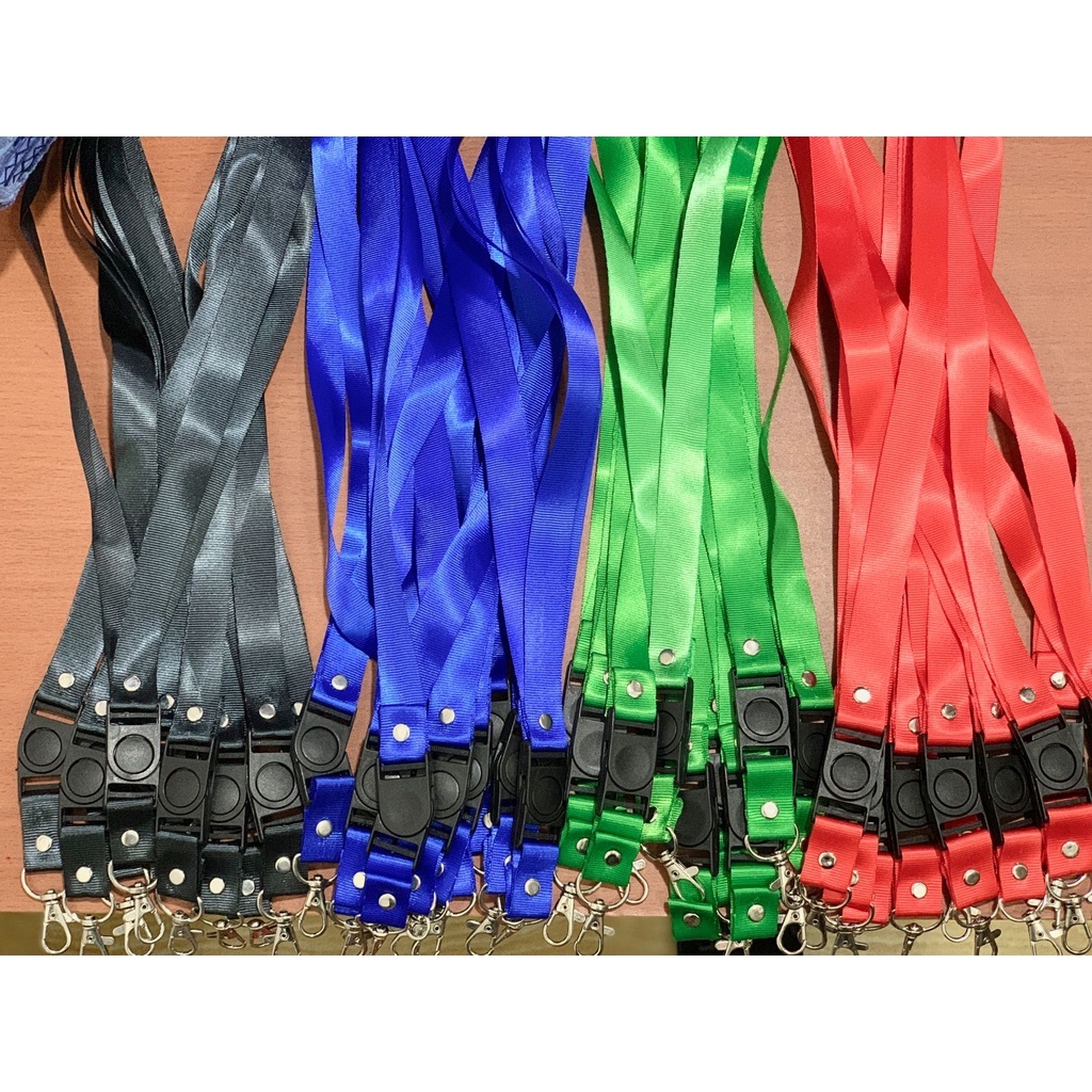 Jual Tali Lanyard 2 cm Polosan | Tali Name tag polosan| Tali Id card ...