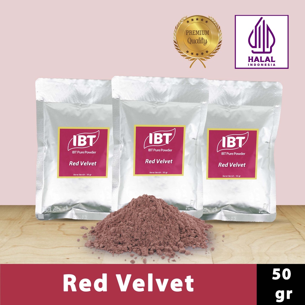 Jual Pure Red Velvet Powder Essence Murni Bubuk Import Makanan Kue 50 ...
