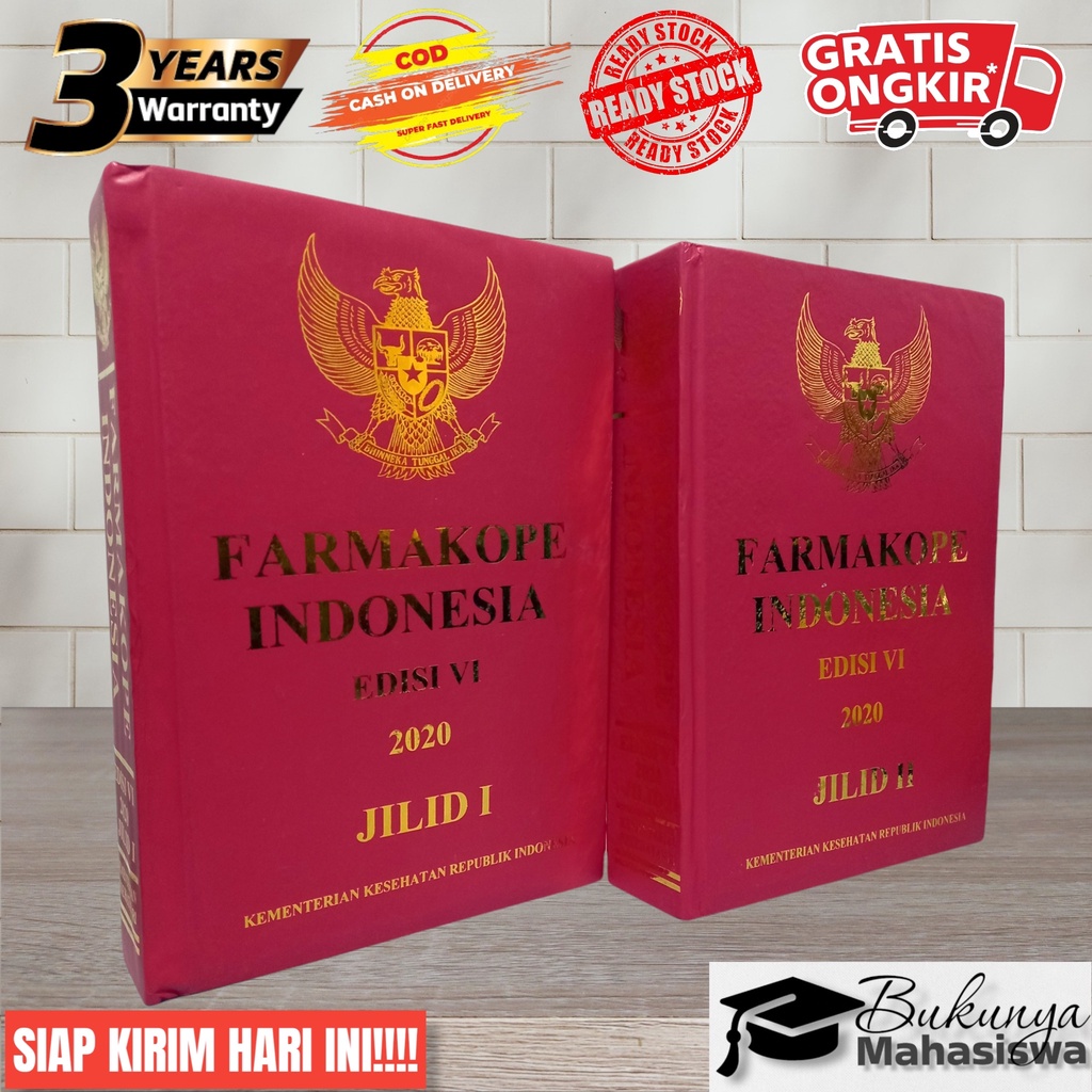 Jual FARMAKOPE INDONESIA EDISI 5 / 6 BUKU 1&2 FARMAKOPE 3 FARMAKOPE 4 ...