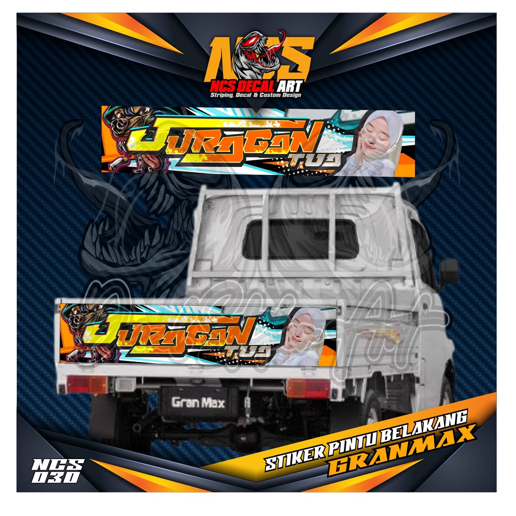 Jual Stiker Decal Pintu Bak Belakang All Pick Up GRAN MAX,L300 ...