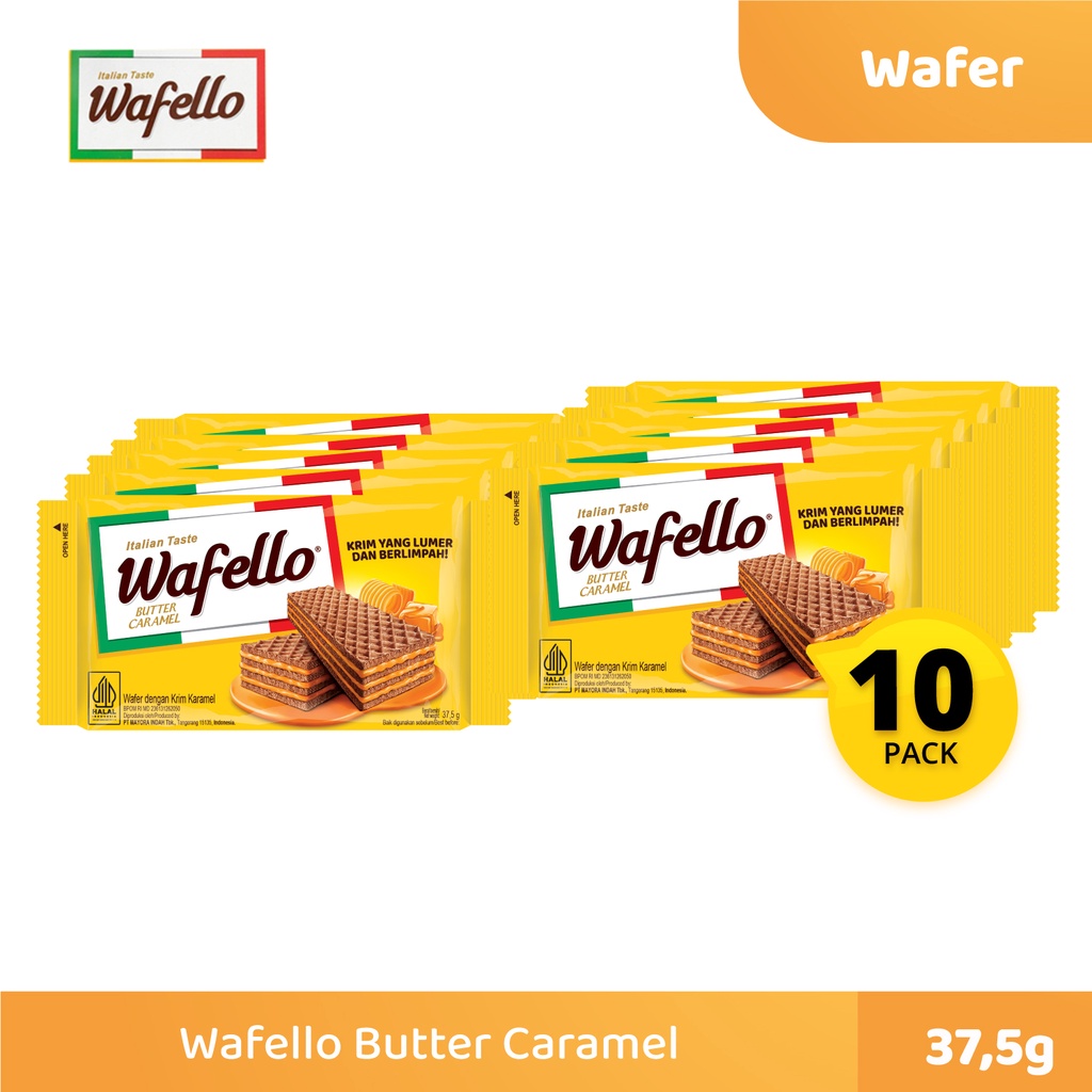Jual Wafello Butter Caramel 10 Pcs 37,5 gr | Shopee Indonesia