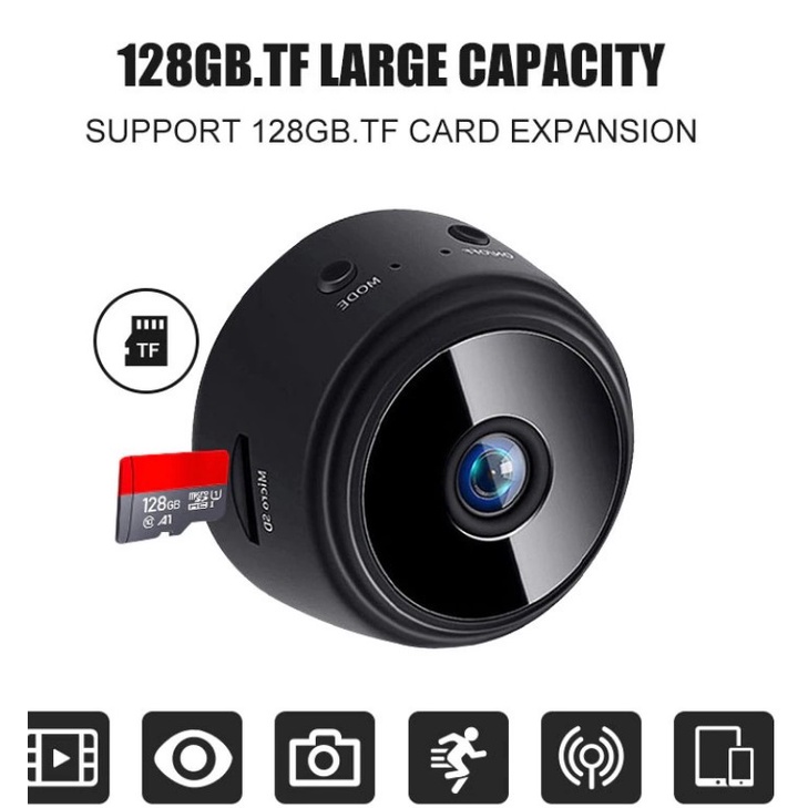 Jual Wireless A9 Mini Camera Wifi Hd 1080P Micro Kamera Kecil Smart Ip ...