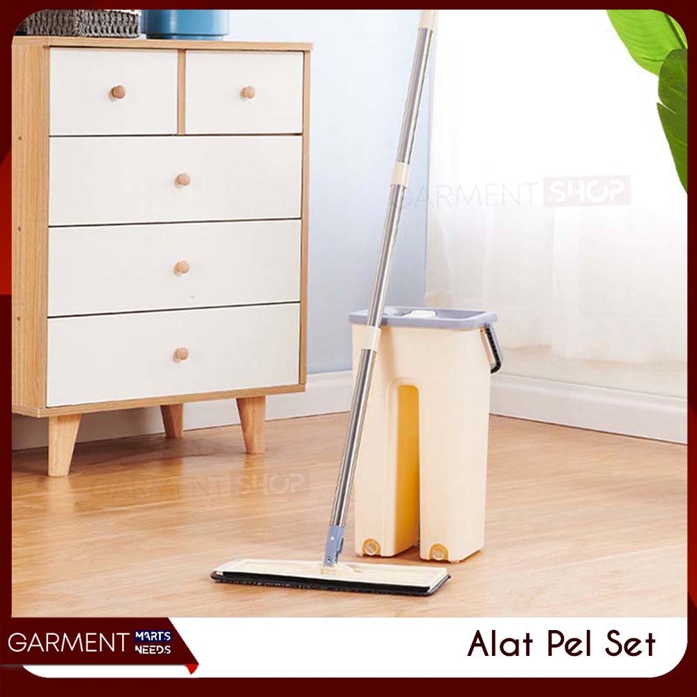 Jual Alat Pel Set Praktis Dengan Ember Tanpa Peras Otomatis Kering ...