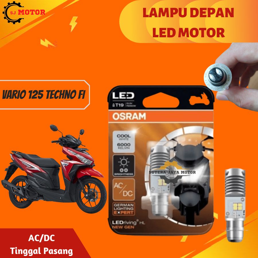 Jual LAMPU DEPAN LED MOTOR HONDA VARIO 125 TECHNO FI OSRAM LAMPU UTAMA VARIO AC/DC | Shopee ...