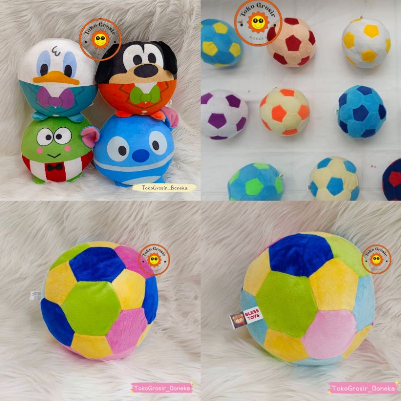 Jual Bola Kerincingan Ukuran Kecil dan Besar Bahan Lembut Warna Warni ...