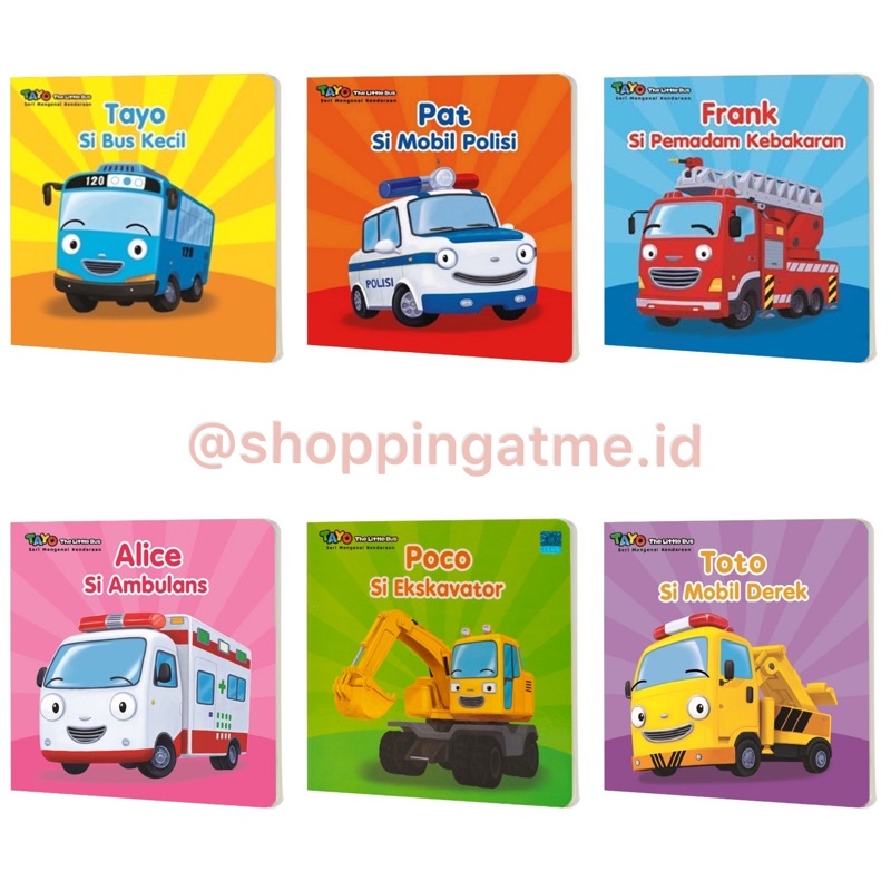 Jual Tayo Seri Mengenal Kendaraan: Tayo Si Bus Kecil, Pat Si Mobil ...