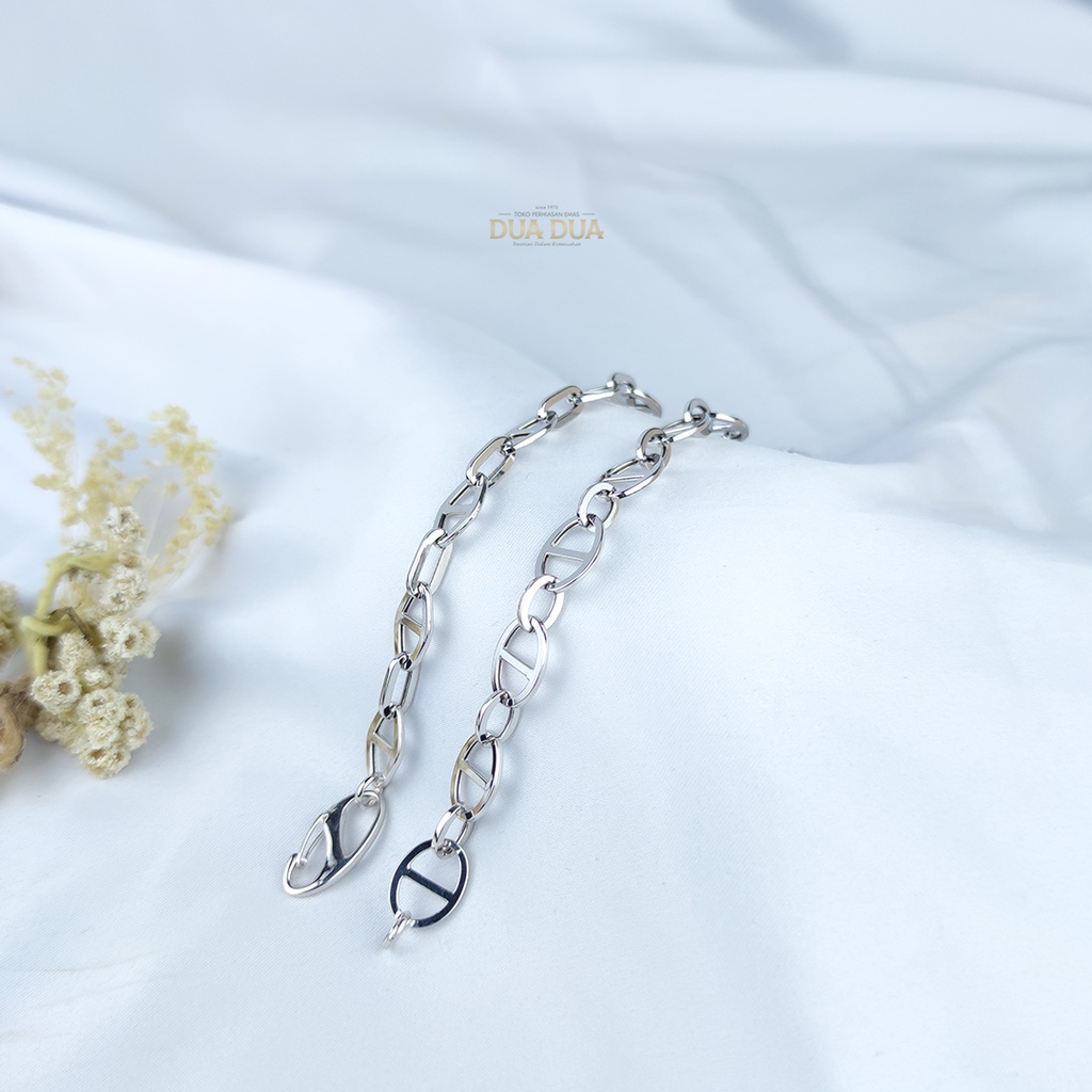 Jual Gelang Emas Rantai White Gold Kadar 750/17K Toko Emas Dua Dua ... Jual Gelang Emas Rantai White Gold Kadar 750/17K Toko Emas Dua Dua ...