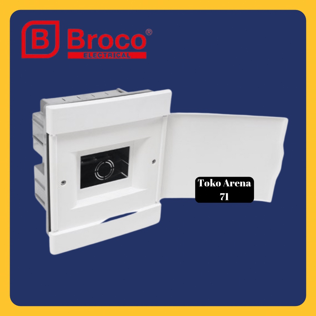 Jual BROCO box MCB 4 phase 4 grup 4 group IB inbow tanam tutup ...