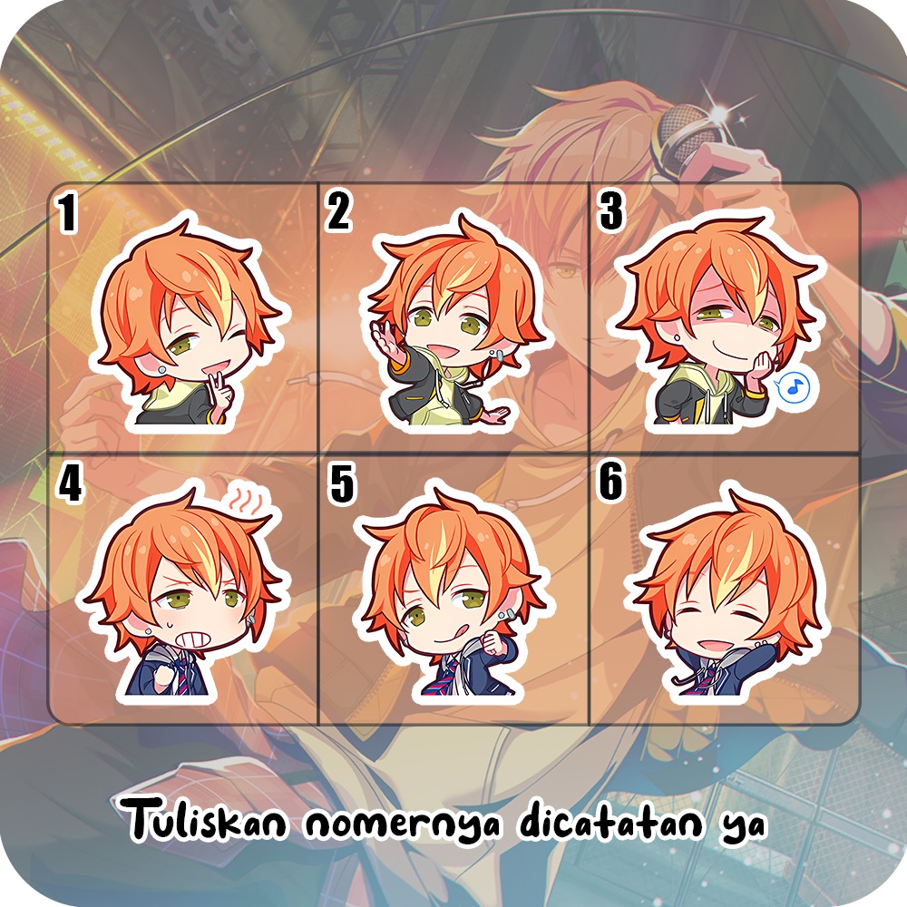 Jual Stiker Glossy Akito Shinonome Project Sekai, Sticker Anime Game ...