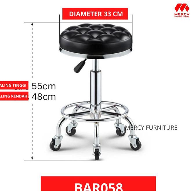 Jual Mercy Bar Stool 058 Kursi Bar Roda Kursi Salon Kursi Duduk Busa ...