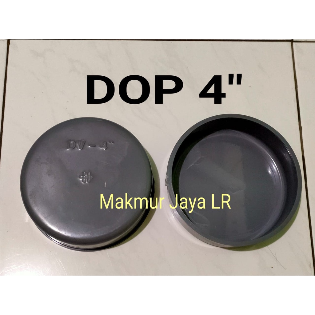 Jual DOP 4 inch PVC Tutup Pipa 4" Polos Tanpa Drat / END CAP 4 dem / Fitting Pipa PVC | Shopee ...