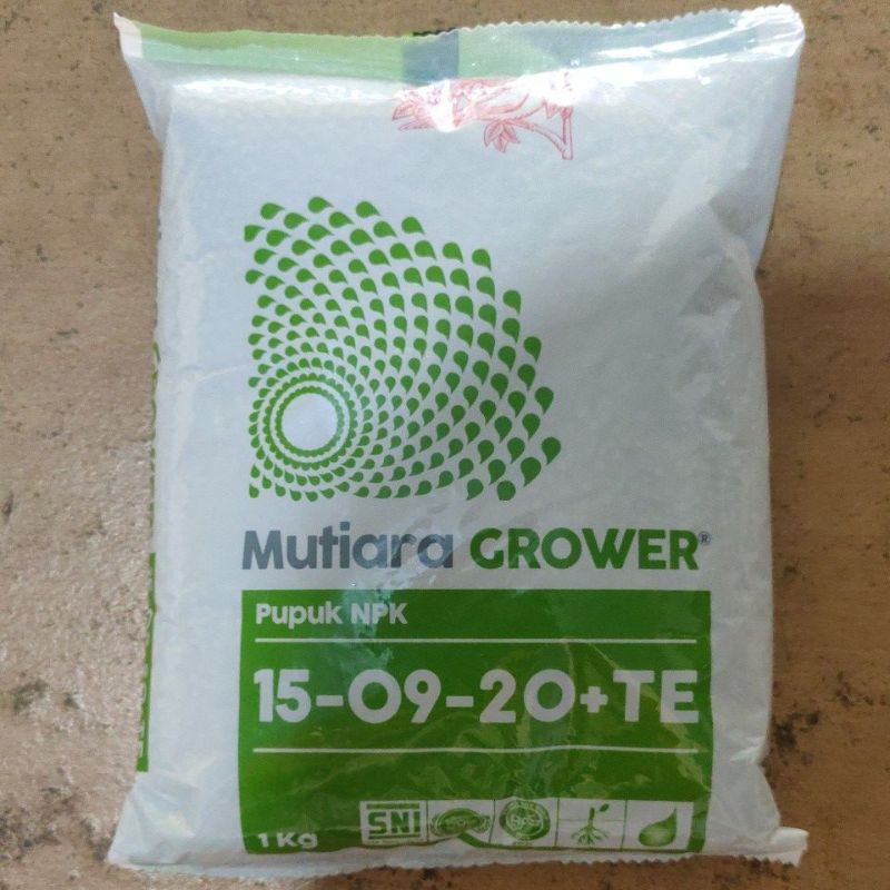 Jual pupuk npk mutiara grower 15.9.20 kemasan original 1kg | Shopee ...