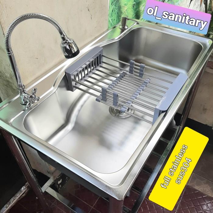 Jual bak cuci piring meja rak cuci piring portable bcp rak cuci piring ...