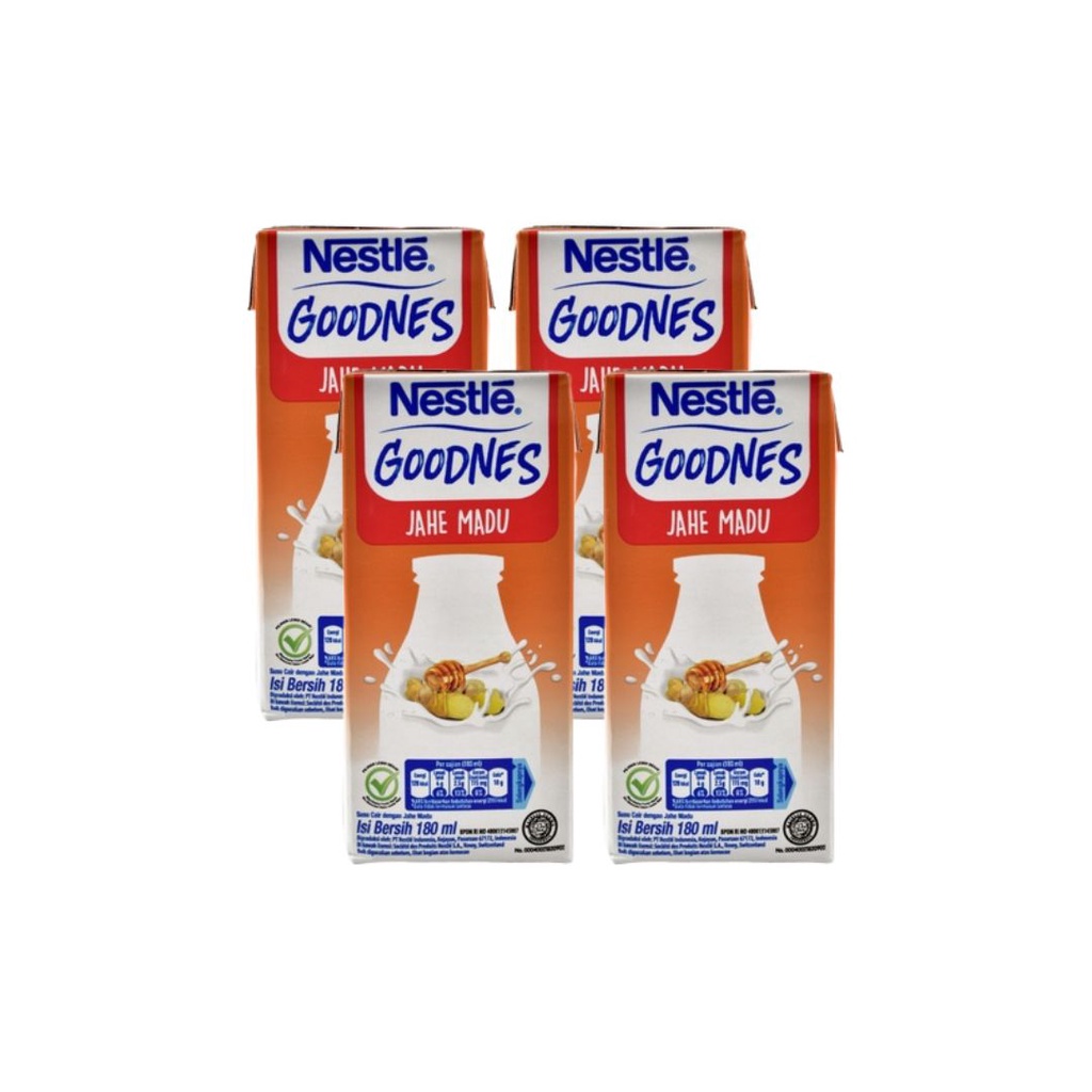 Jual Nestle GOODNES Susu UHT Jahe Madu 4 x 180 mL | Shopee Indonesia